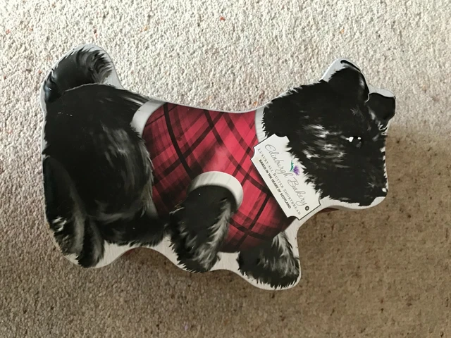 EDINBURGH BAKERY/BURTONS BISCUITS Scottie Dog Shaped Shortbread Tin. £4 ...