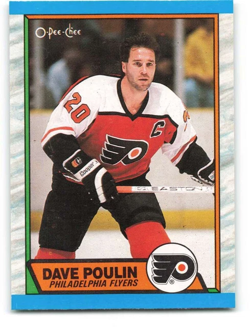 1989-90 O-PEE-CHEE #115 Dave Poulin neuf dans son emballage Flyers ...