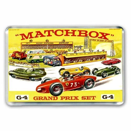 RETRO MATCHBOX TOYS -GRAND PRIX RACETRACK ROADWAY ARTWORK JUMBO Fridge ...