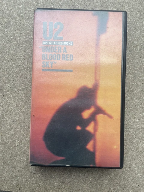 U2 LIVE AT Red Rocks VHS VIDEO Under A Blood Red Sky Bono The Edge £5. ...