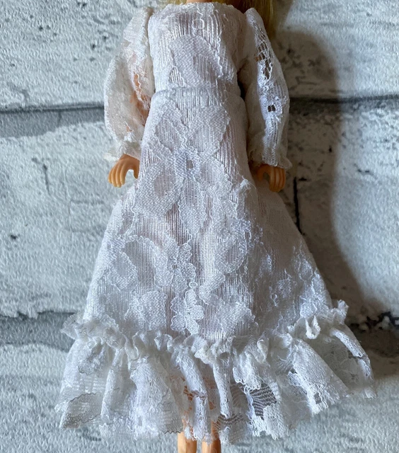 VINTAGE 1970S RARE Palitoy Pippa Doll Bride Wedding Dress Htf £20.00 ...