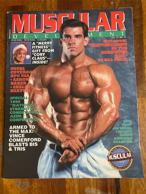 MUSCULAR DEVELOPMENT BODYBUILDING magazine JIM QUINN/Cory Everson ...