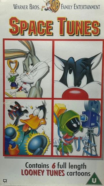 SPACE TUNES 6 Full Length Looney Tunes Cartoons VHS Video Tape £8.99 ...