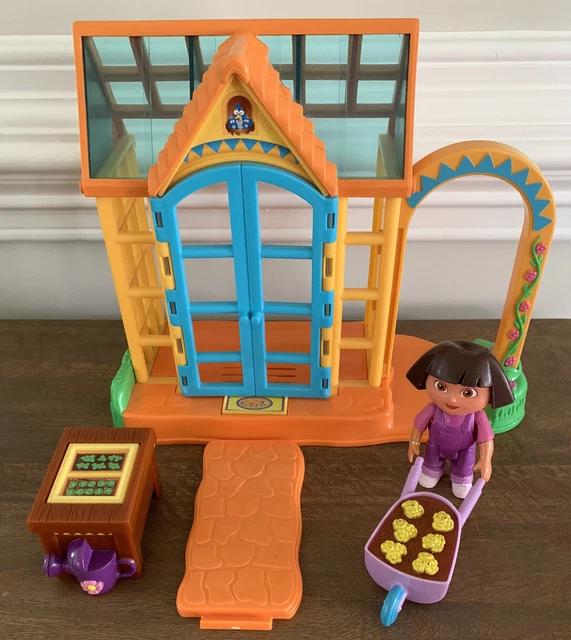 DORA THE EXPLORER TALKING GREENHOUSE Sounds Mattel Dollhouse Works ...