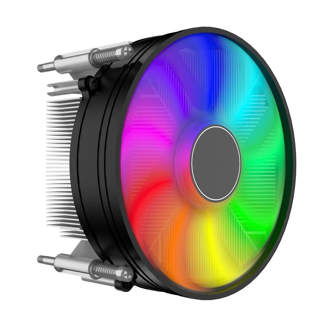 CPU HEATSINK COOLER Fan Air Cooler RGB PWM For AMD Intel LGA 1156/775 ...