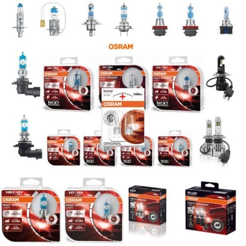 OSRAM NIGHT BREAKER 200 Laser Silver LED H1 H3 H4 H7 H8 H11 HB3 HB4 ...