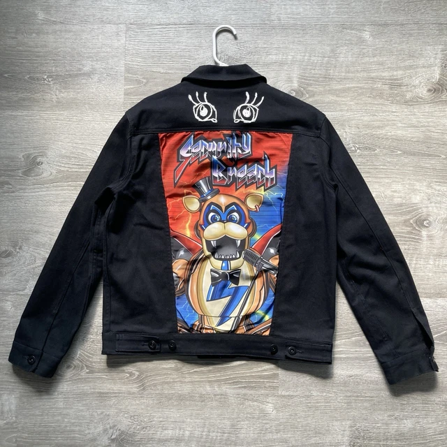 FIVE NIGHTS AT Freddy's Security Breach Glamrock Freddy Denim Jacket ...