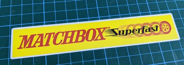 MATCHBOX SUPERFAST STICKER 1970s Vintage Diecast Decal £1.99 - PicClick UK