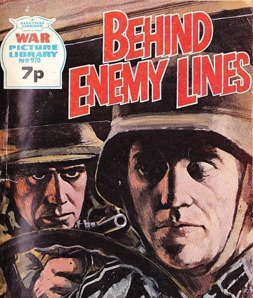 A FLEETWAY WAR Picture Library Pocket Comic Book Magazine #970 BEHIND ...