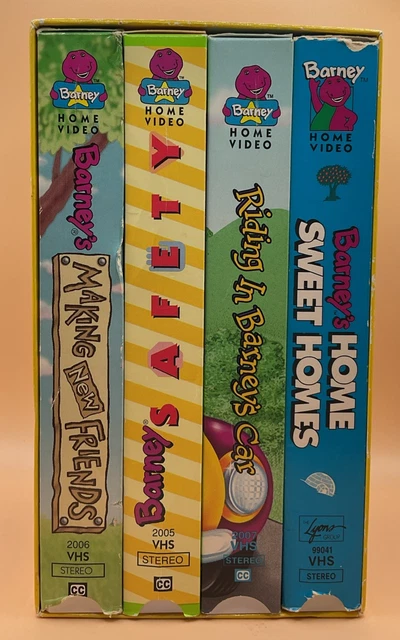BARNEY FUN 4 You Value Pack VHS 1997 4 Tape Box Set Great Condition ...