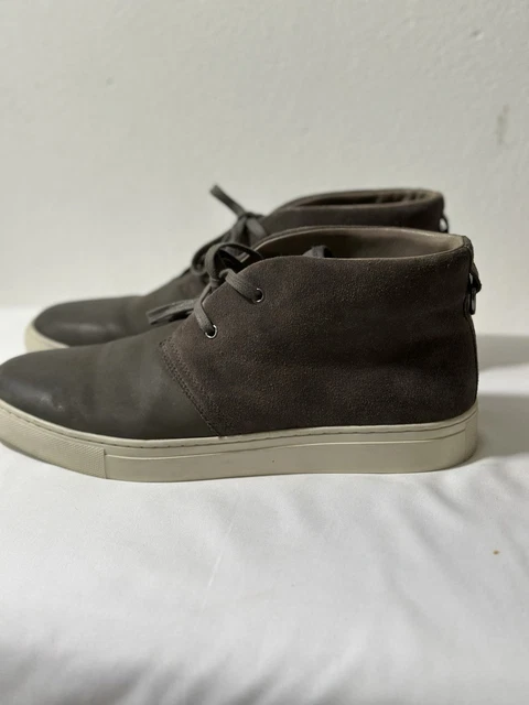 ALLSAINTS MEN’S HIGH Top khaki Leather/suede Chukka Boots Size 44 £42. ...