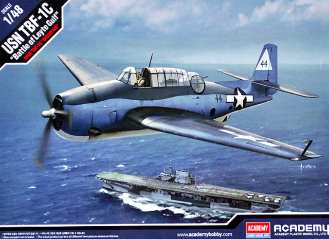 USN TBF-1C BATAILLE Of Leyte Gulf 1:48 Plastique Model Kit Academy EUR ...