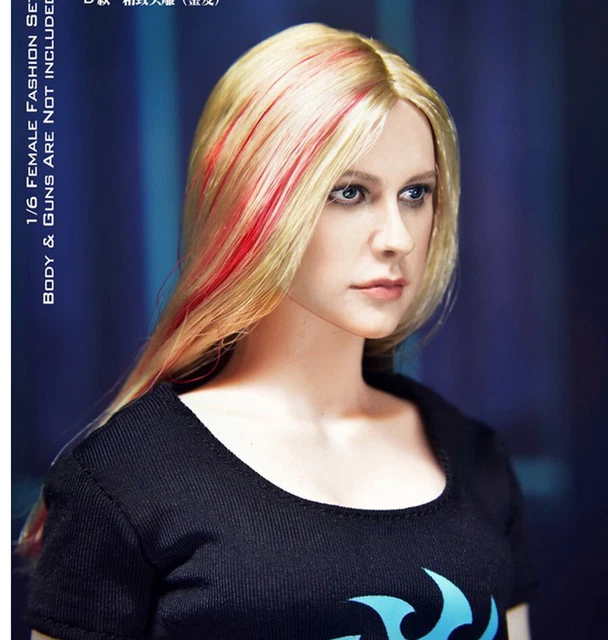 FIGURINE AVRIL LAVIGNE Tête Féminine Sculpture Pour 1/6 Hot Toys PHICEN ...