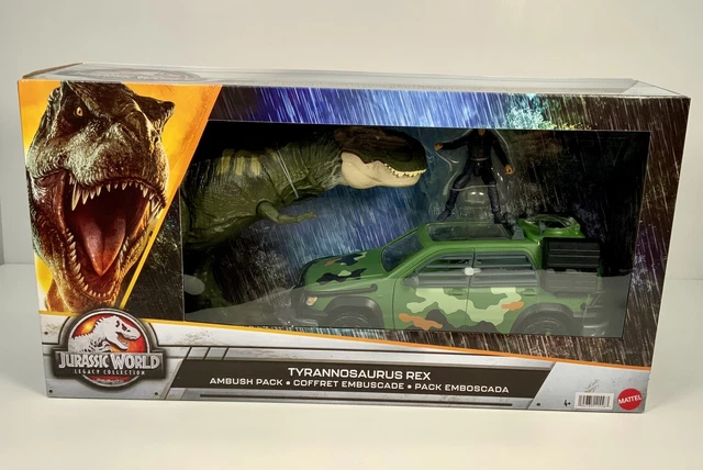 JURASSIC WORLD LEGACY Collection Tyrannosaurus Rex Ambush Pack Dinosaur ...