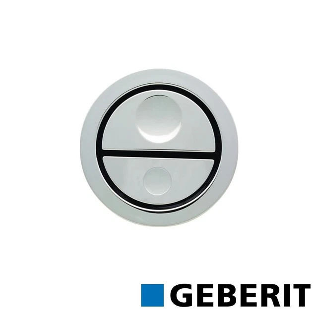 GEBERIT CONCEALED CISTERN Pneumatic Dual Flush Push Button 241.413.21.1 ...