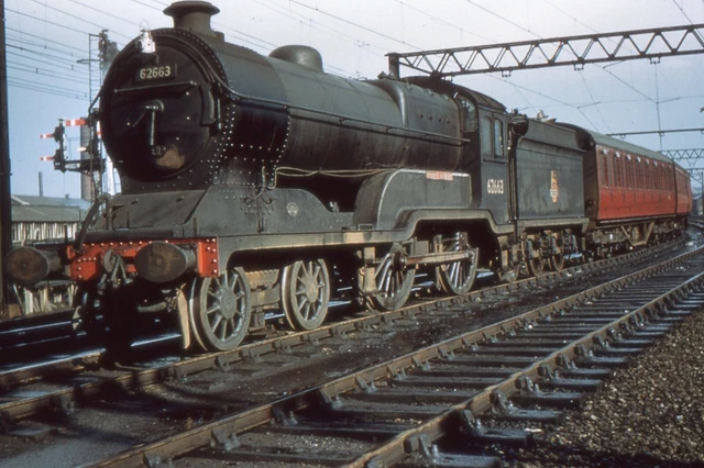 35MM RAILWAY SLIDE: COLOUR-RAIL: BRE 292: CLASS D11: 62663 PRINCE ...