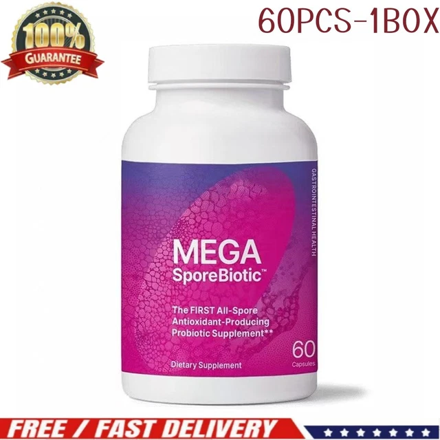 MEGA SPOREBIOTIC NATURAL Probiotic Supplement HighPotency Micr obiome ...