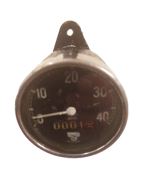 SMITHS MA 40 MPH Speedometer & Bracket - Early Fransis Barnett, James ...