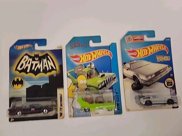 HOT WHEELS BATMAN "66 Tv Batmobile,The Simpsons The Homer,Back To The ...