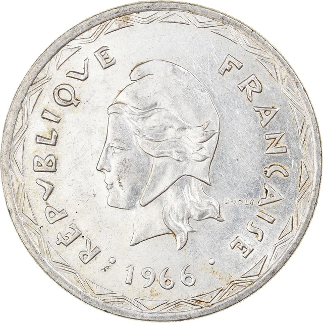 MÜNZE, NEW HEBRIDES, 100 Francs, 1966, Paris, SS+, Silber, KM:1 ...
