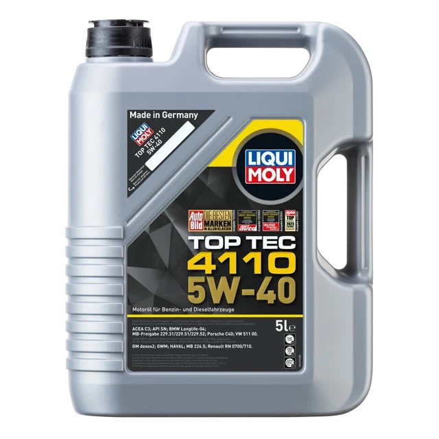 MOTORÖL TOP TEC 4110 5W-40 LIQUI MOLY 21479 Motorenöl Motor Öl 5 Liter ...
