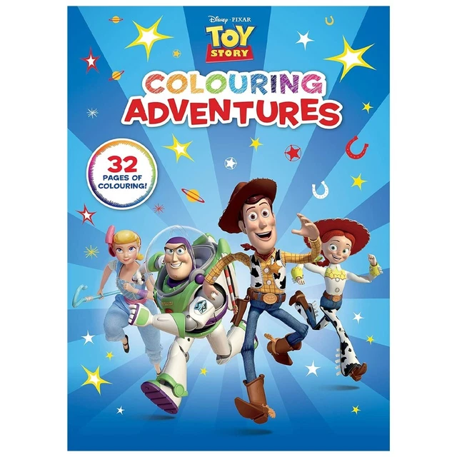 TOY STORY: COLOURING Adventures (Disney-Pixar) Colour Book 32 Pages ...