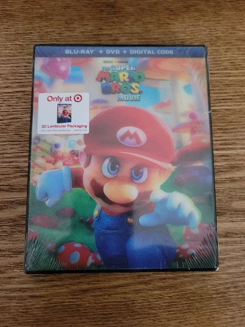 SUPER MARIO BROS Movie Target Exclusive 3D Lenticular Blu-Ray + DVD ...