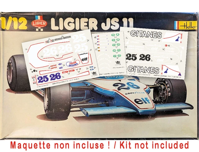 [FFSMC PRODUCTIONS] 1979 Ligier JS11 Decals for Heller 1/12 Kit £51.57 ...