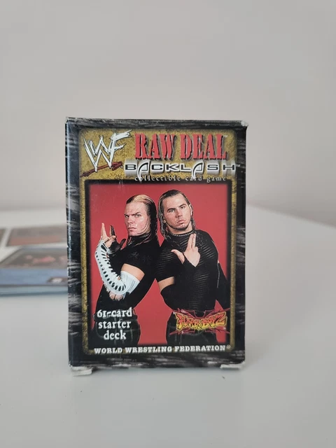WWF RAW DEAL Backlash 61 Card starter deck Team Hardy Boyz Vintage WWE ...
