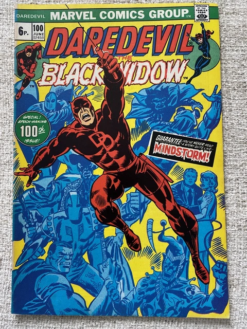 DAREDEVIL AND THE BLACK WIDOW #100 Marvel Comics 1973 UK Price VF- £17. ...