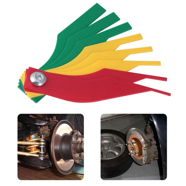 2 PCS CAR Brake Pad Scale Measuring Tool Line Pressure Gauge £7.99 ...