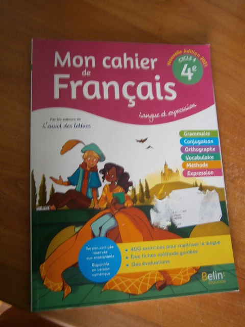MON CAHIER DE Français Cycle 4 4è Belin EUR 6,00 - PicClick FR