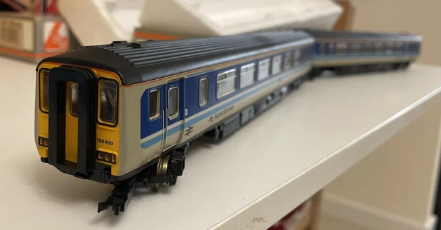 LIMA CLASS 156 Super Sprinter Two Car DMU OO Gauge Complete 150480 Blue ...