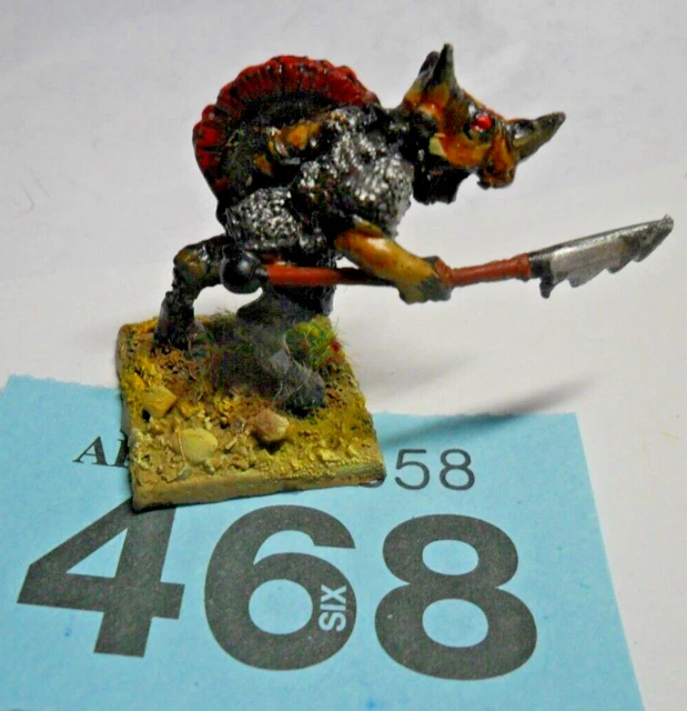 WARHAMMER SIGMAR BEASTMAN RuneQuest Glorantha Rhino Broo spear metal ...