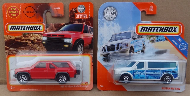 MATCHBOX - 1985 Nissan Pathfinder - debut release + Nissan NV Van ...