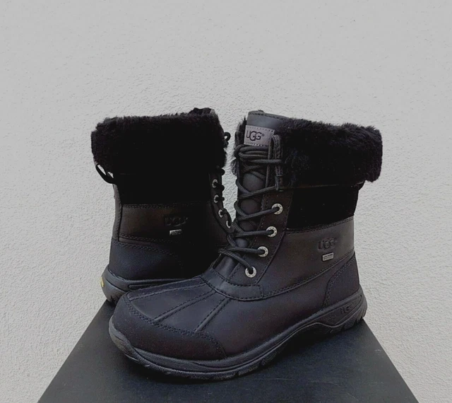 UGG BUTTE BLACK Waterproof Leather Winter Snow Boots, Men Us 10.5/ Eur ...