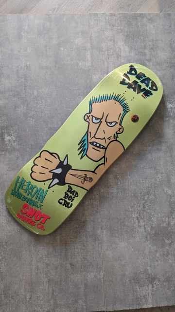 HEROIN AND SNOT - Dead dave PRO MODEL 'Bad Boi Cru' 10.1'' Deck - GLOW ...