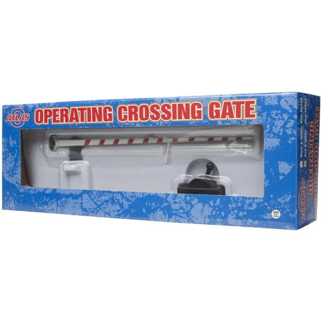 ATLAS O 6948 o Scale Operating Crossing Gate with LED Light 8-1/2 x 3/8 ...