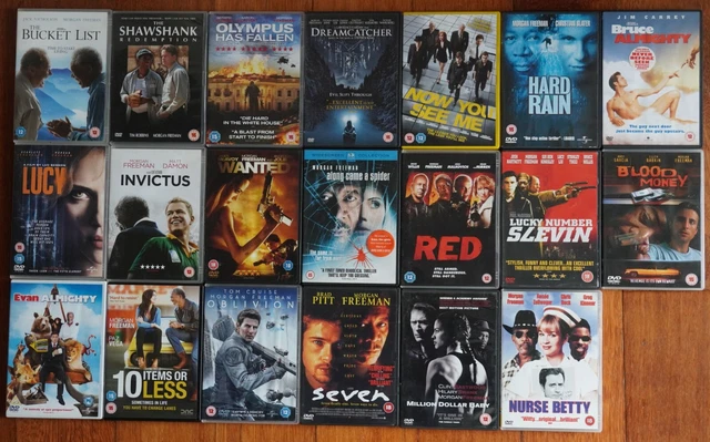 MORGAN FREEMAN BEST OF MEGA complete collection 20 x dvd job lot BUNDLE ...
