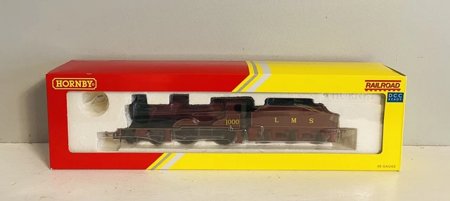 HORNBY OO GAUGE - R3063 LMS Compound No. 1000 4-4-0 Steam Locomotive ...