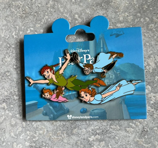 DISNEY DLP DLRP Disneyland Paris Flying Wendy Michael John Peter Pan ...