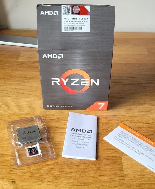 AMD RYZEN 7 5800X Eight Core CPU Processor AM4 £116.00 - PicClick UK