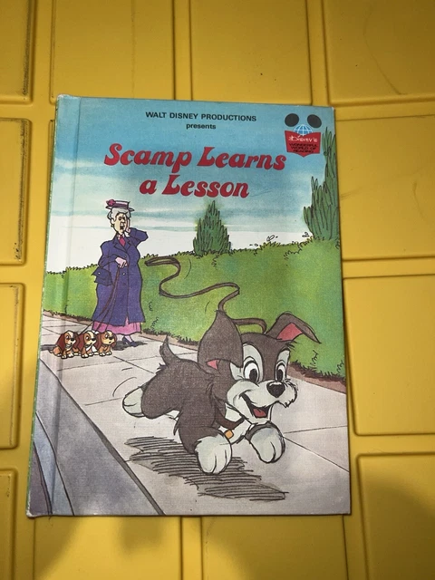 VINTAGE 1ST AMERICAN Ed. Disney’s Scamp Learns a Lesson/ /HC/ Book Club ...