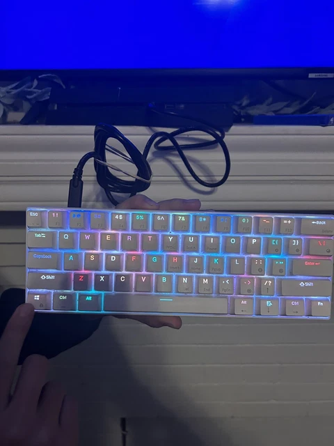 RK ROYAL KLUDGE RK61 Wired 60% Mechanical Gaming Keyboard RGB Backlit ...