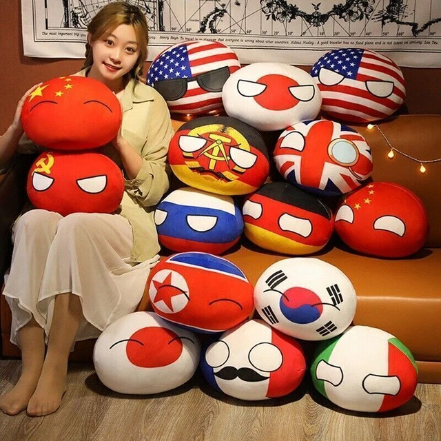 10-40CM COUNTRYBALL TOY Polandball Toy Plush Country Pillow Ball ...