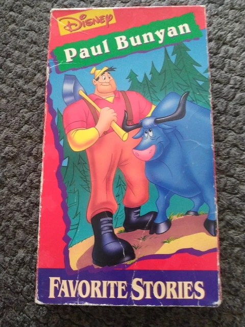 DISNEY PAUL BUNYAN Favorite Stories VHS Walt Disney New *Rip* Includes ...