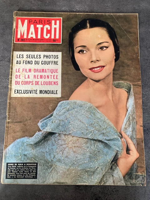 PARIS MATCH N°282 21 Août 1954 Marcel Loubens Audrey Hepburn Jean Quick ...