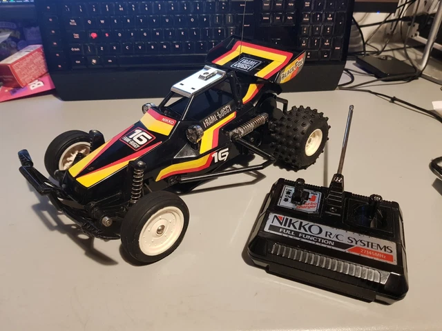 VINTAGE NIKKO 1/14 Black Fox Frame Buggy Rc Radio Controlled Car ...