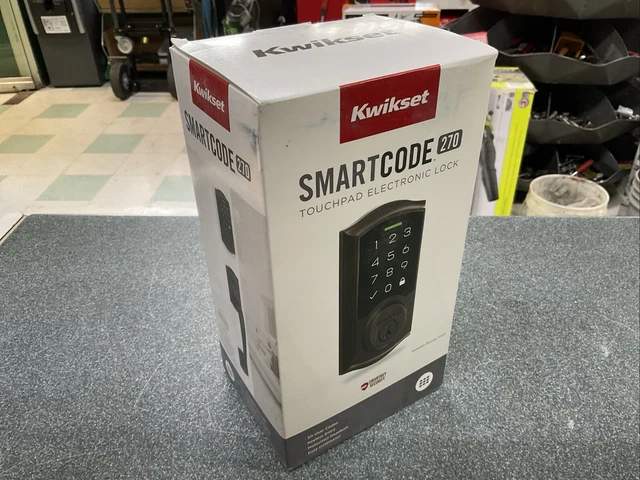 KWIKSET SMARTCODE 270 Keyless Electronic Touchpad Deadbolt, SmartKey ...