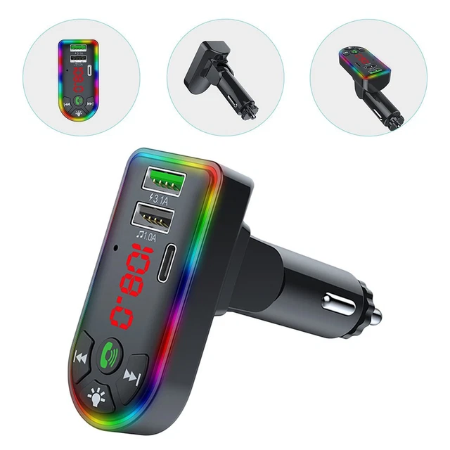 CAR RADIO ADAPTER Wireless Auto Cigarette Lighter USB Charging Station ...